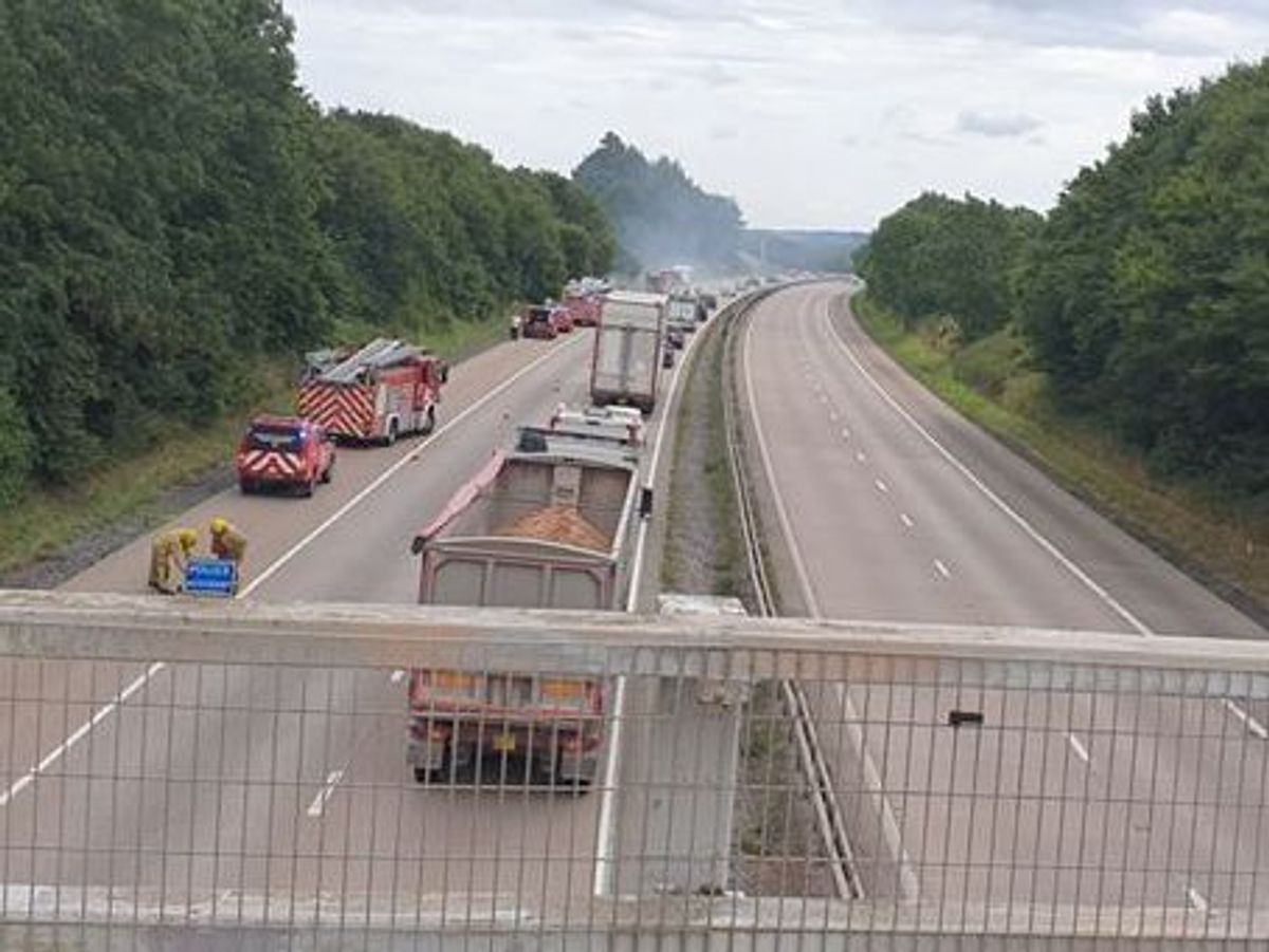 Fire crews tackle M54 embankment blaze | Express & Star