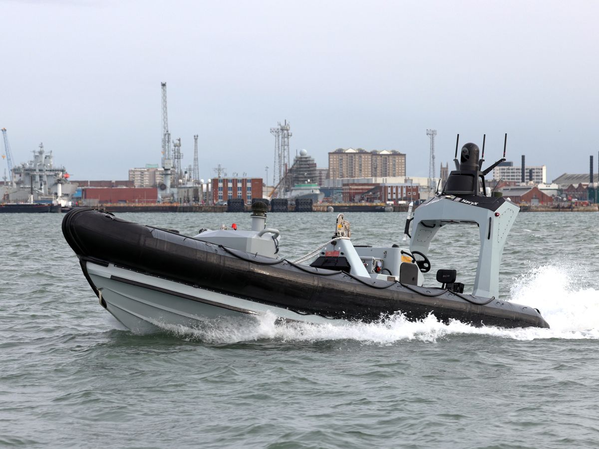 ‘Robot Rib’ drone boat tested by Royal Navy in UK waters for first time ...