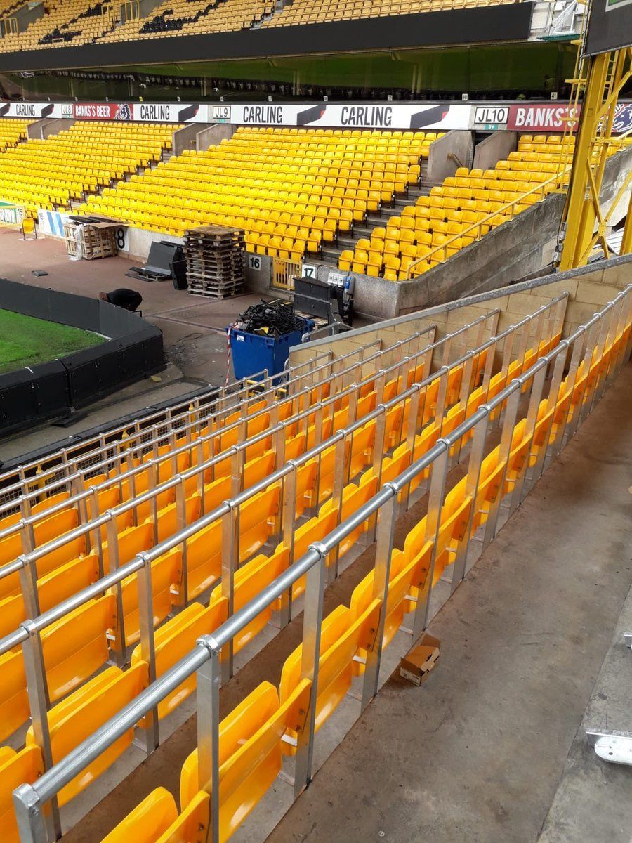 First glimpse of Wolves' new railed seating at Molineux | Express & Star