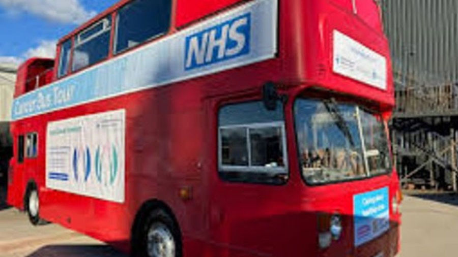 Cancer Awareness Bus goes on tour of Shropshire - first stop Donnington ...