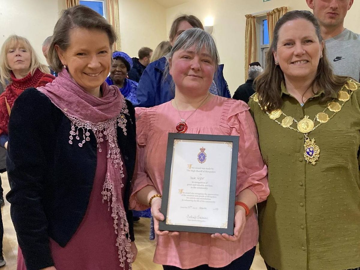 Kate receives official recognition for work for Shrewsbury's ...