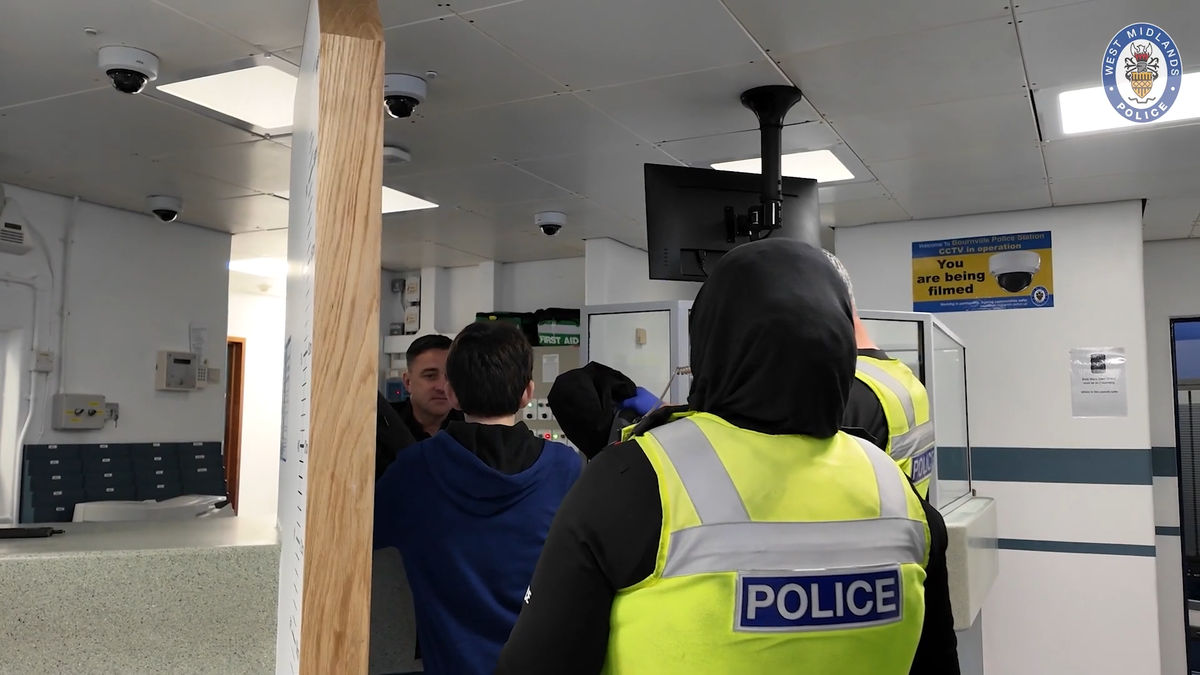 A look inside a newly West Midlands Police refurbished custody suite ...