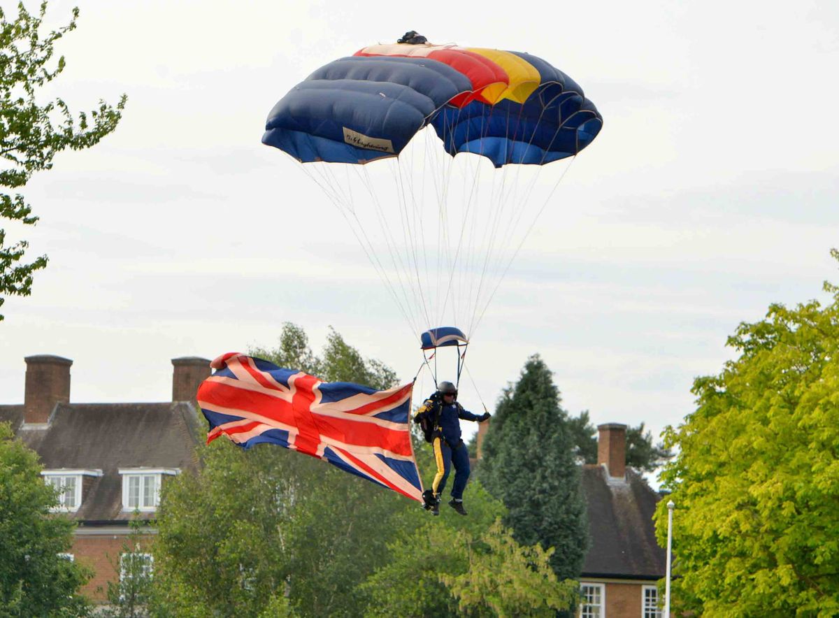Army parachute display team makes history at Telford barracks - with ...