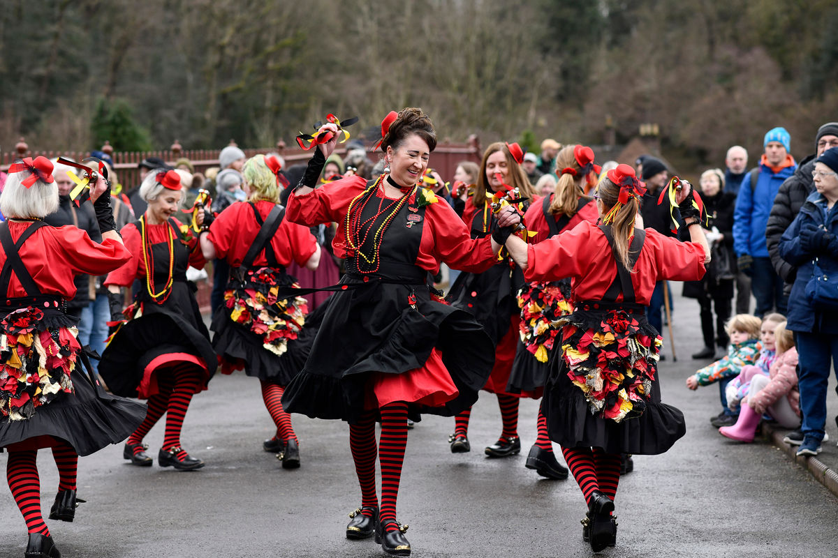 Traditional Morris Dancers celebrate New Year with spectacular display ...