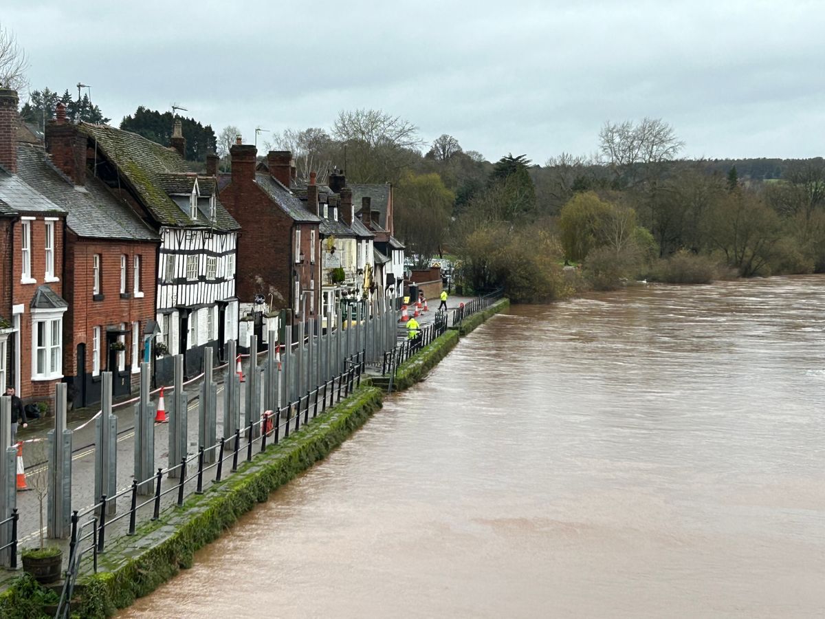 Bewdley's flood barriers erected as flooding persists across region ...