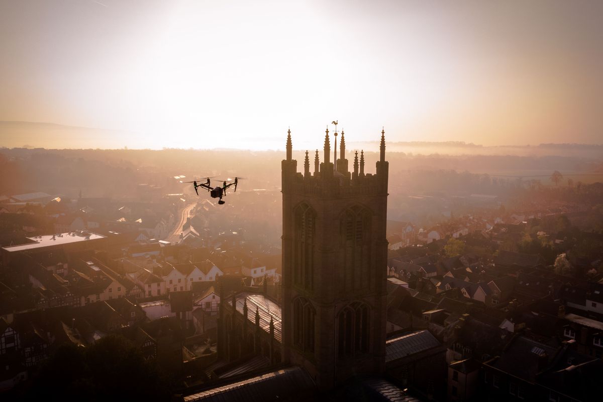 Breathtaking shots of Ludlow's landmarks captured from the sky ...