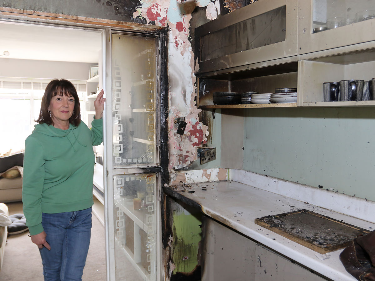 Woman who woke up to a fire in her kitchen is full of praise for ...