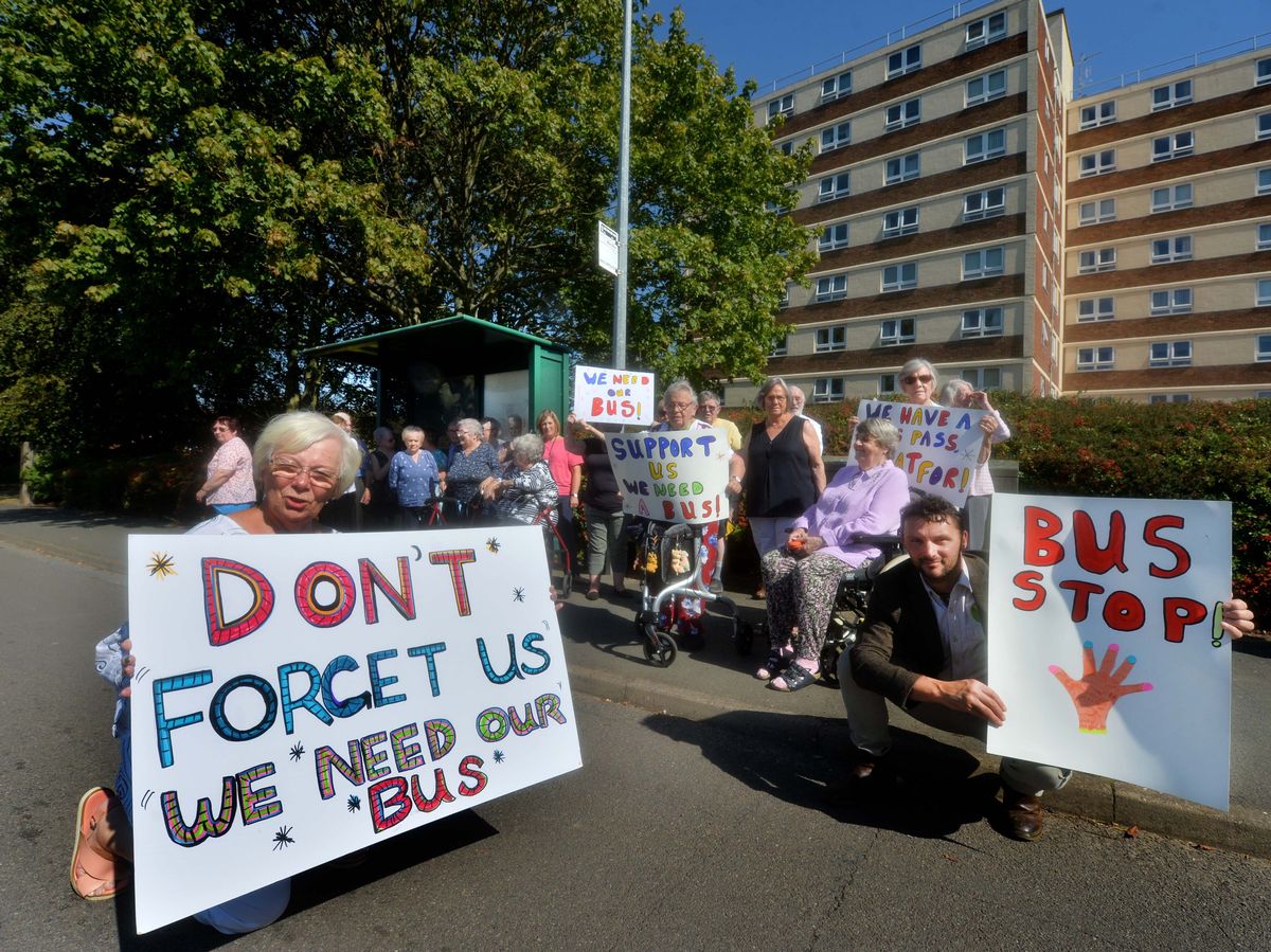 Angered pensioners forced to walk half a mile to catch bus after local ...