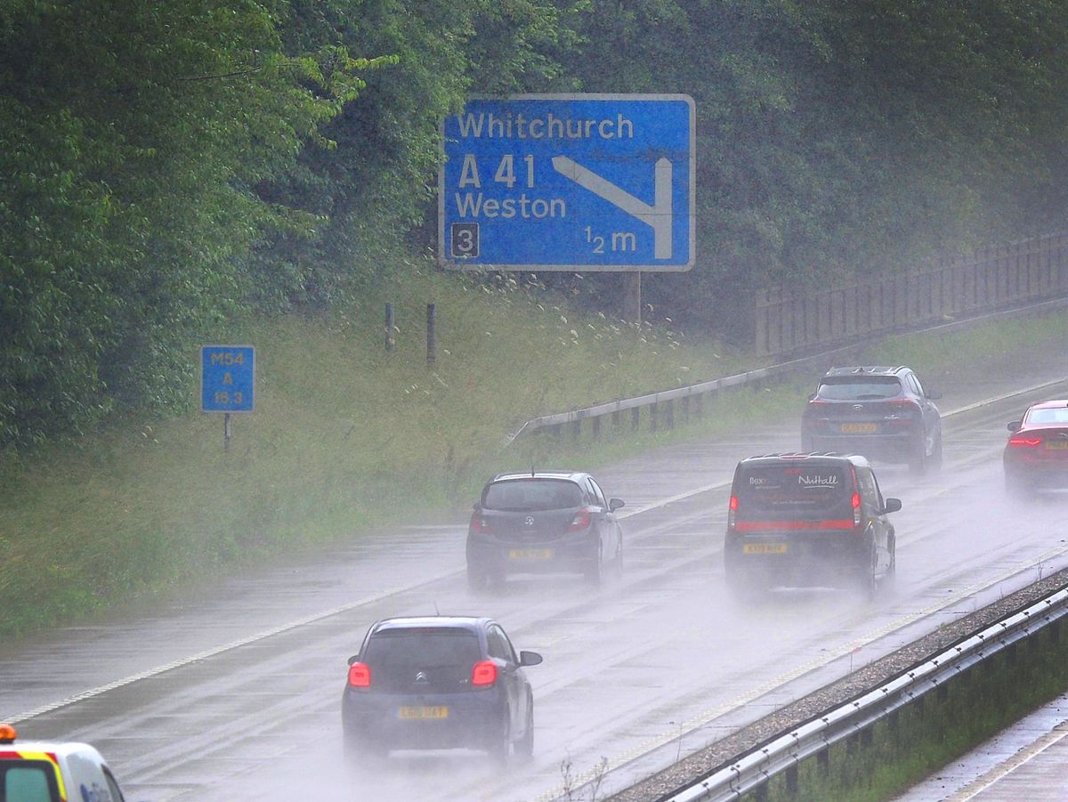 Two-lorry crash shuts M54 and sees lorry flip on to its side ...
