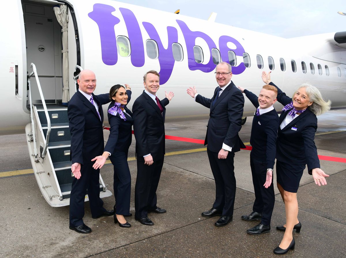 Flybe's first flight from Birmingham as relaunched company takes to the ...