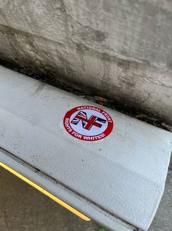 Warning after razor blades found hidden under far-right stickers at ...
