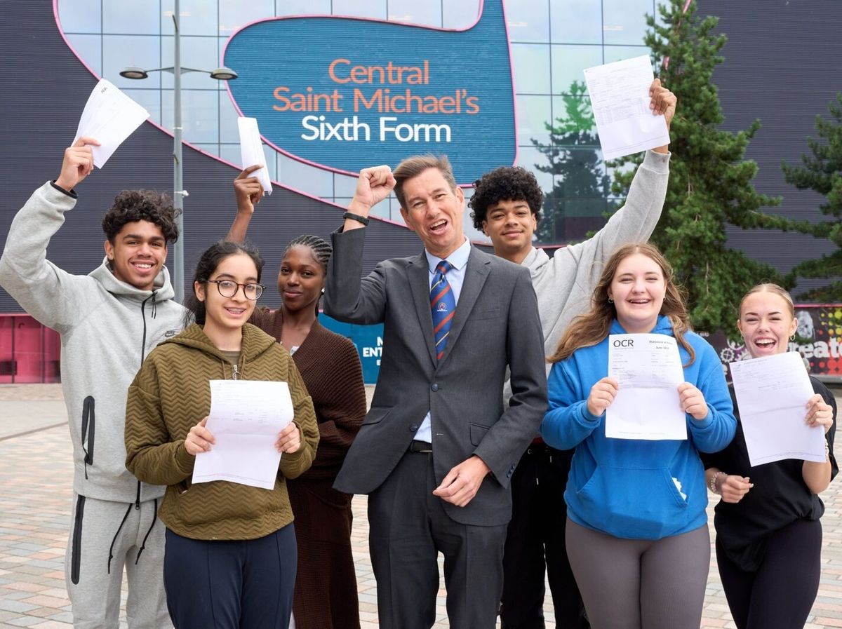 Central Saint Michael’s Sixth Form celebrates A-Level success | Express ...