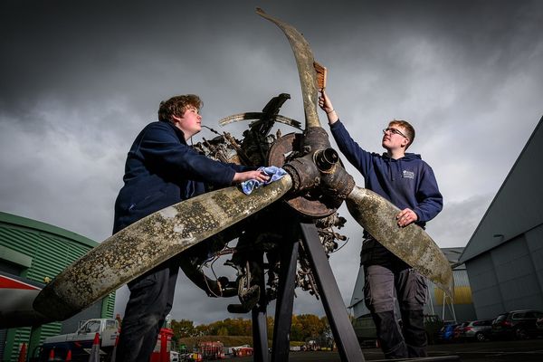 Part of rare WWII aircraft found in the sea after 70 years to go on ...