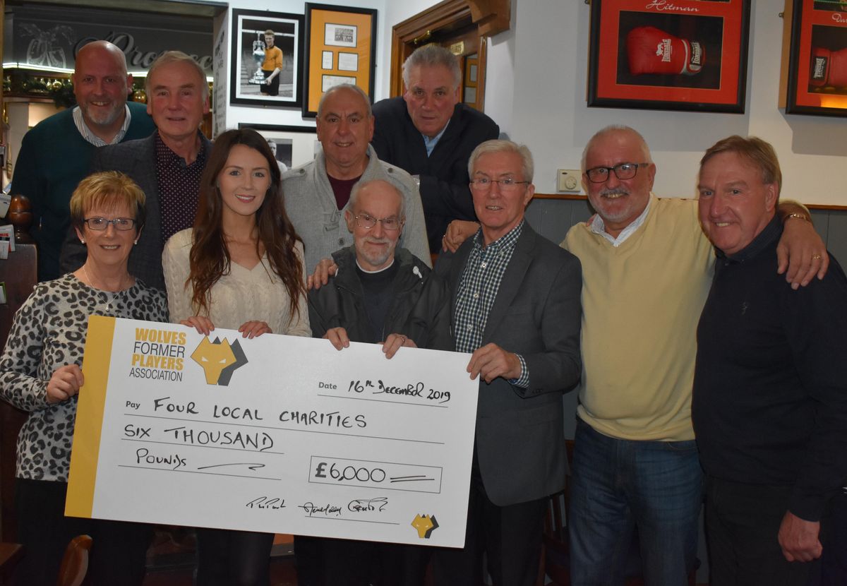 Back of the net! Ex-Wolves stars donate £6k charities | Express & Star