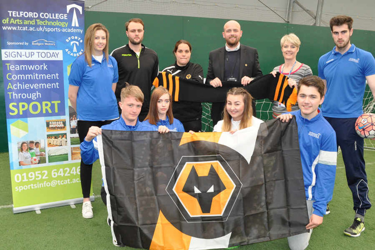 Telford college launches new football partnership with Wolves ...