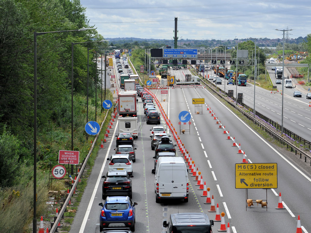 M6 Junction 10 to shut all weekend as 50-year-old bridge is demolished ...