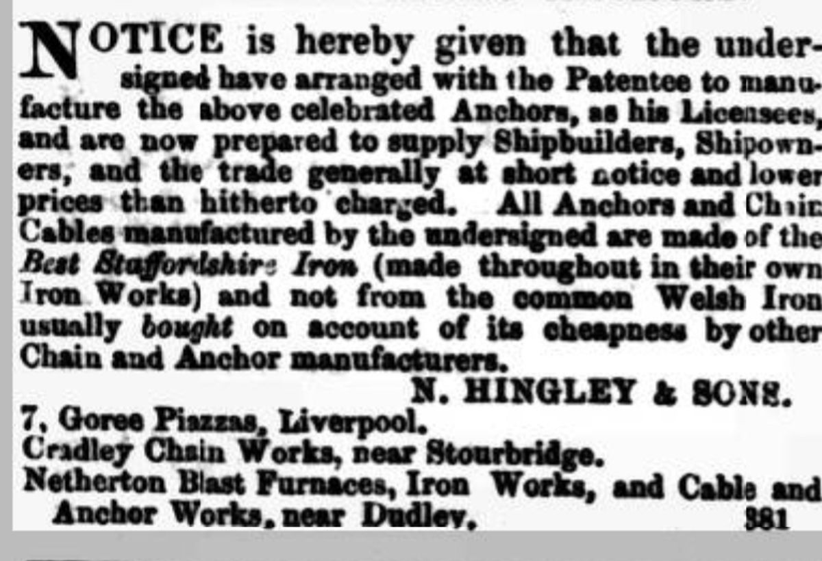 Titanic's anchor: A remarkable part of Black Country history ...