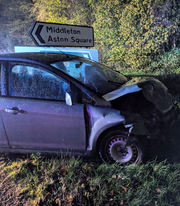 Crash photos show the scene after a two vehicle road collsion in ...