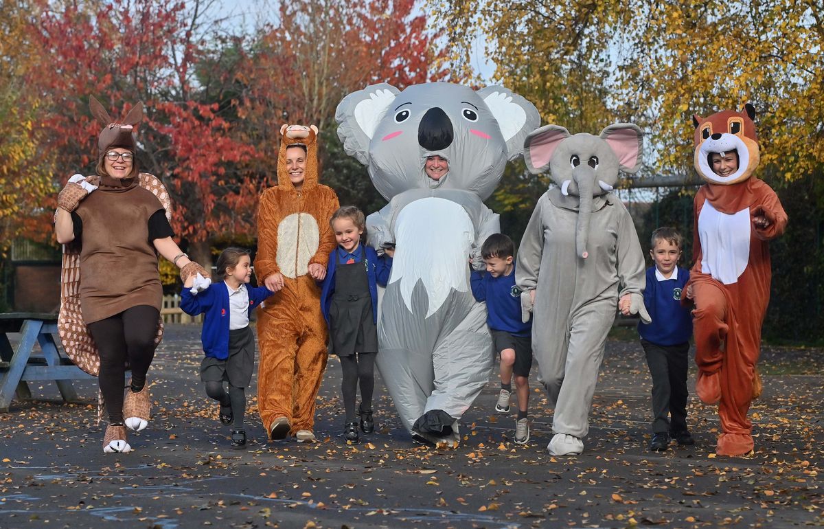 We visit the Shrewsbury school where teachers dress up as animals ...