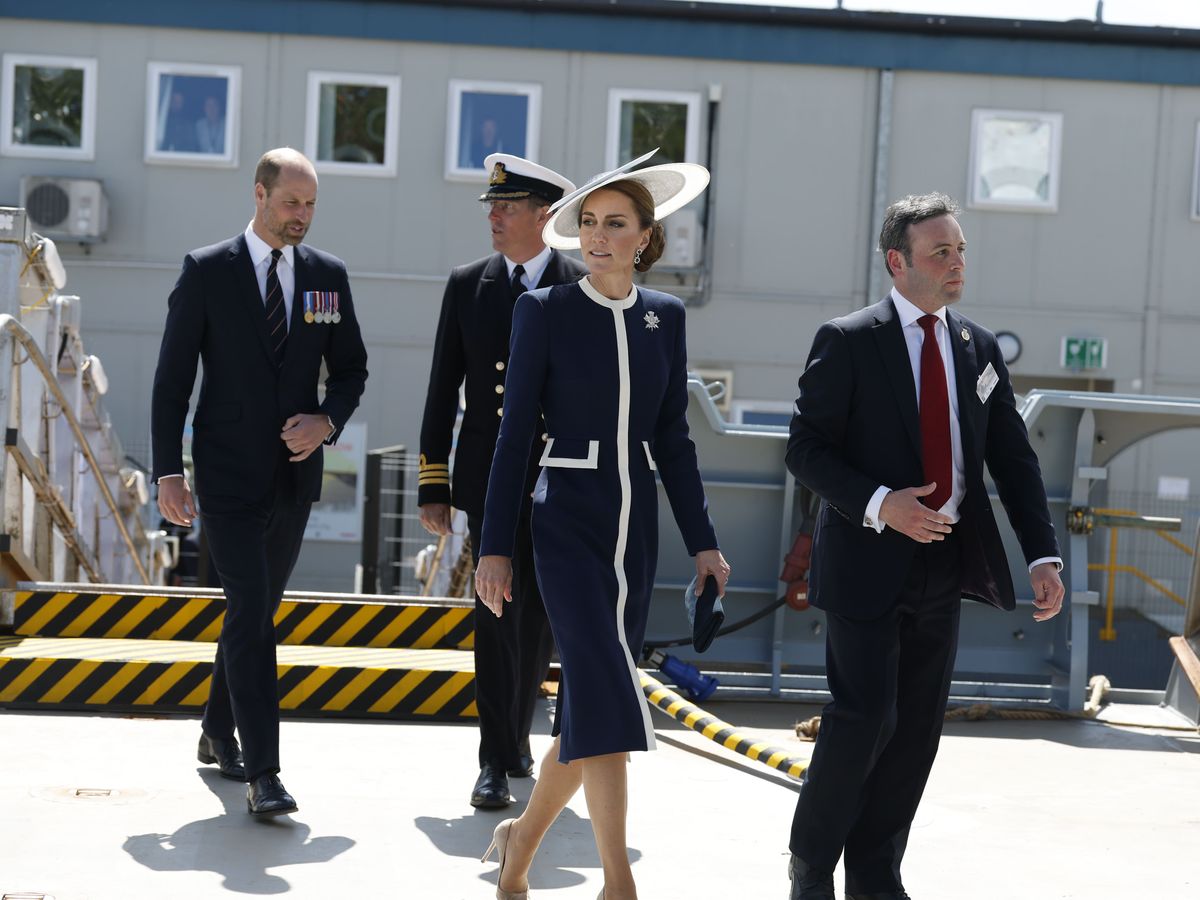 Kate names Royal Navy warship by smashing bottle of whisky against hull ...