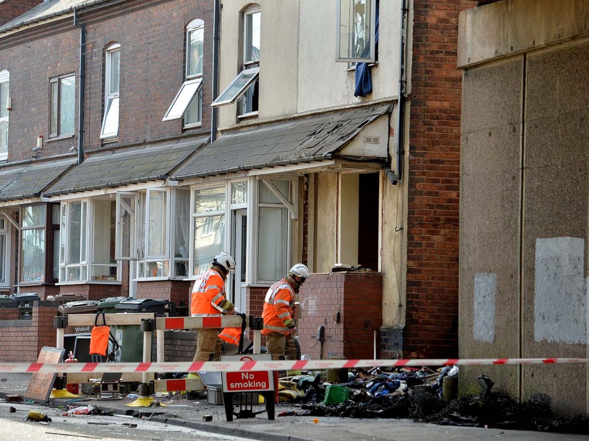 Gas smell reported hours before explosion that destroyed Walsall house ...