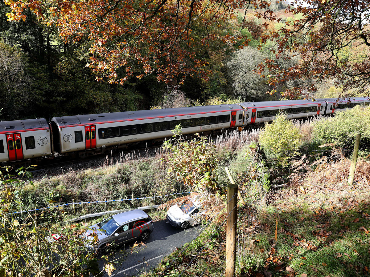 Fatal Powys rail crash trains removed as Cambrian line reopens ...
