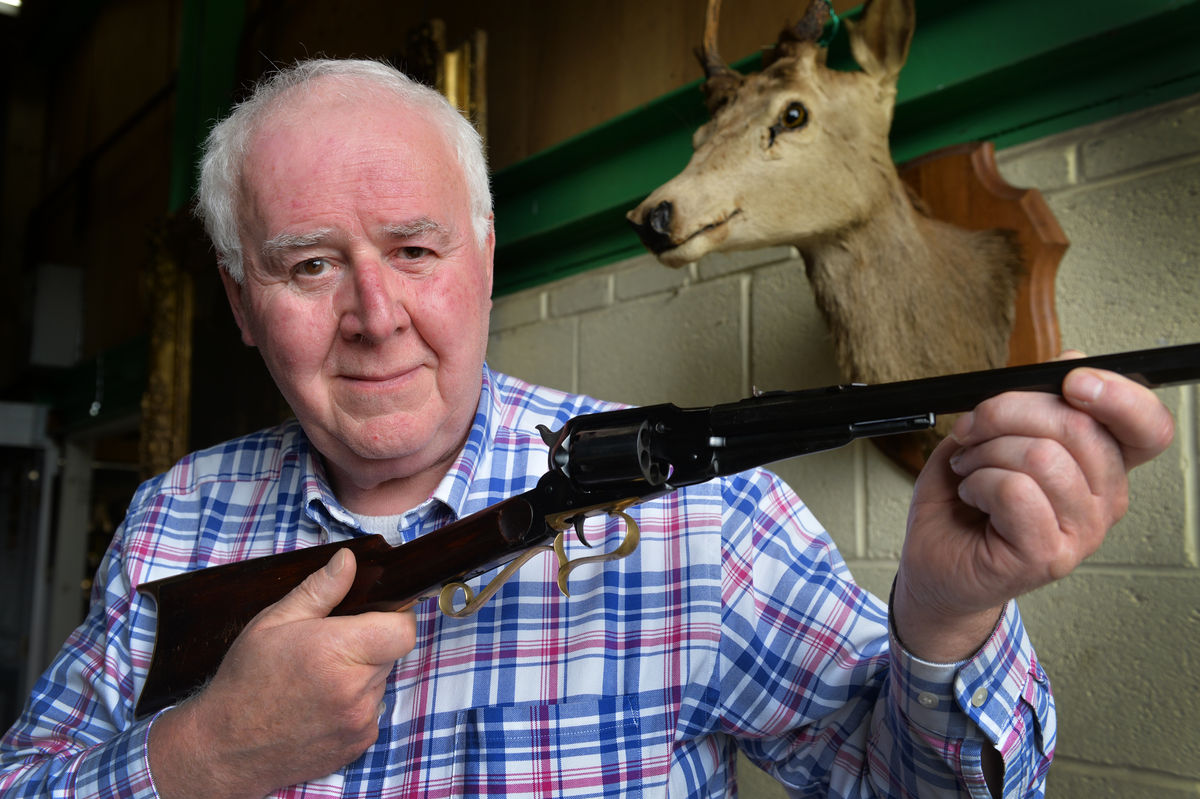 100-year-old American rifle on show at Shropshire antiques centre ...