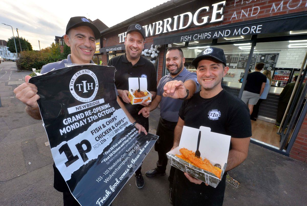 Wolverhampton chip shop offering fish and chips for £1.50 to celebrate ...