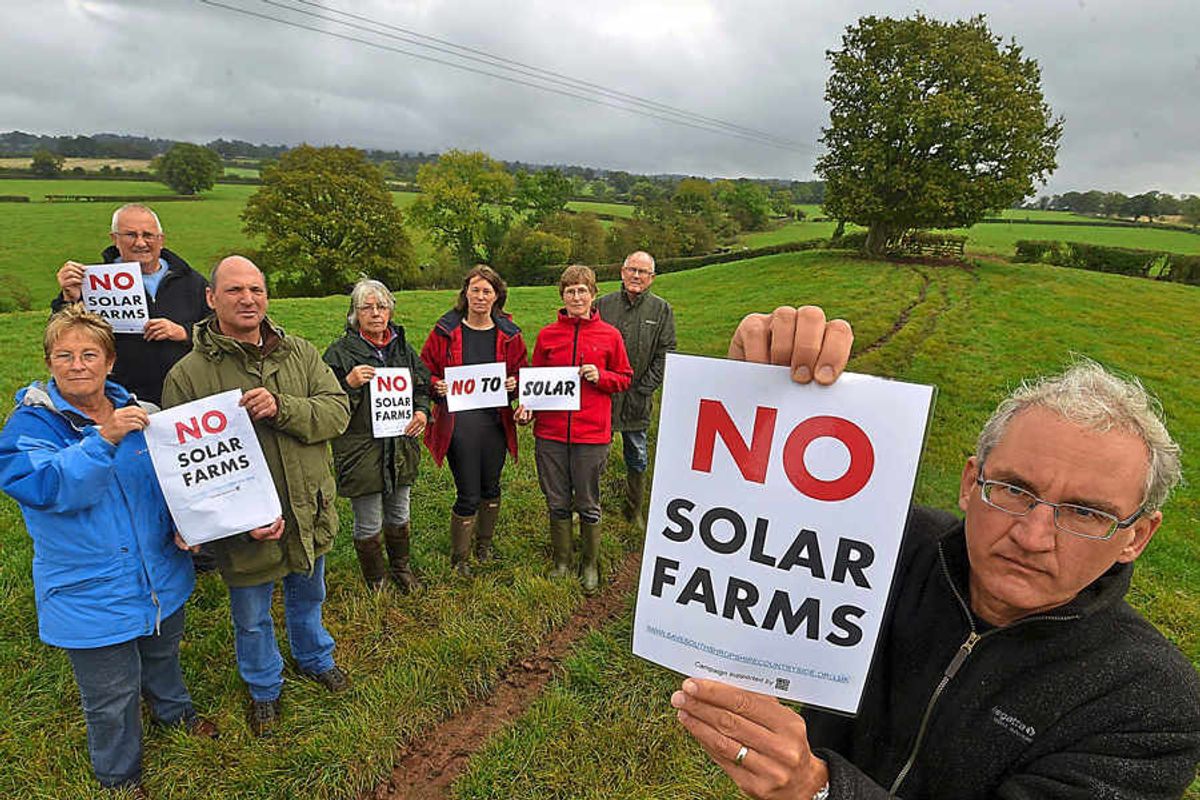 Shropshire solar farm protesters in plea to reject 'rural vandalism ...