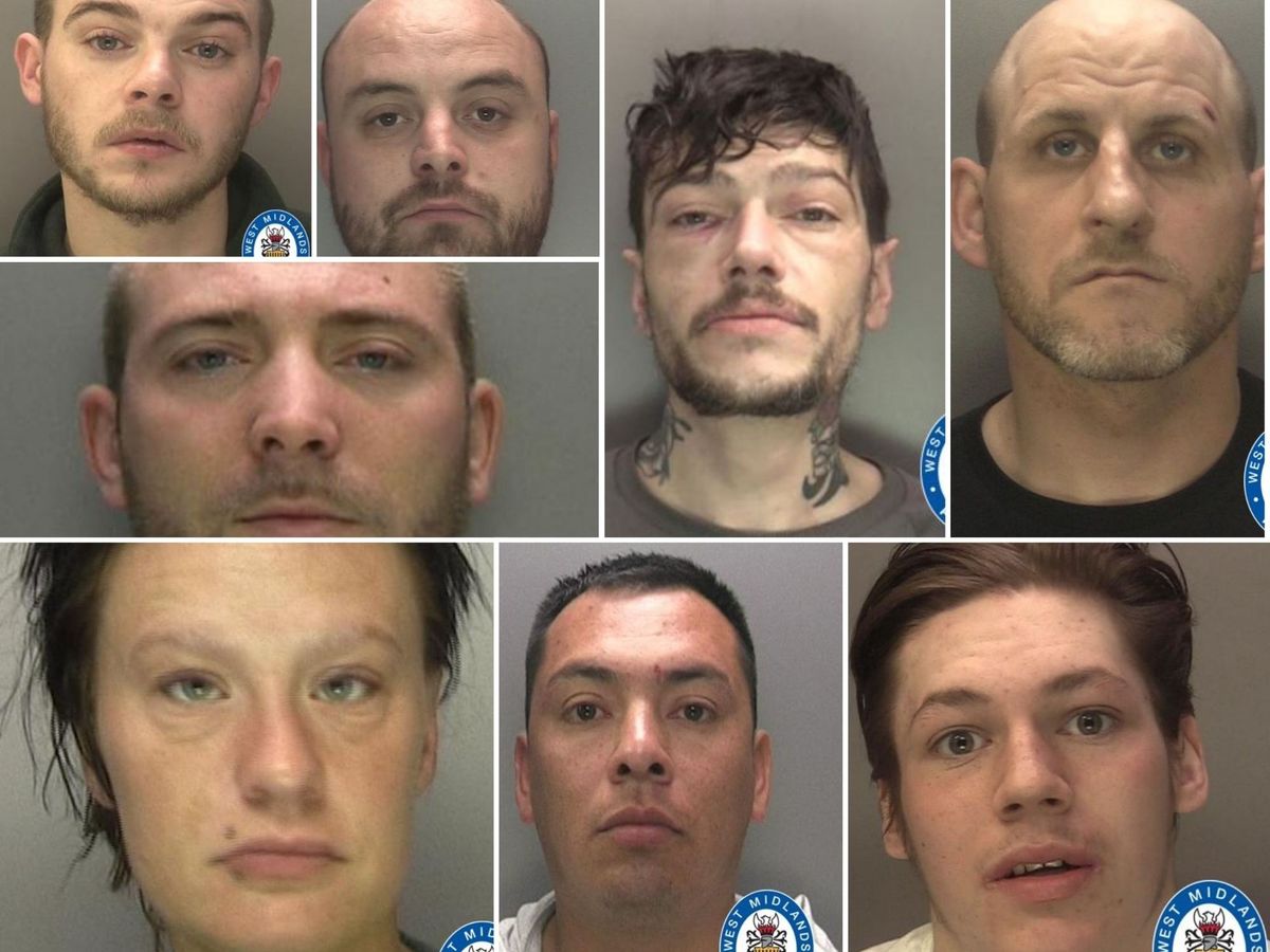 Pictured: Faces of eight suspects on West Midlands Police's wanted list ...