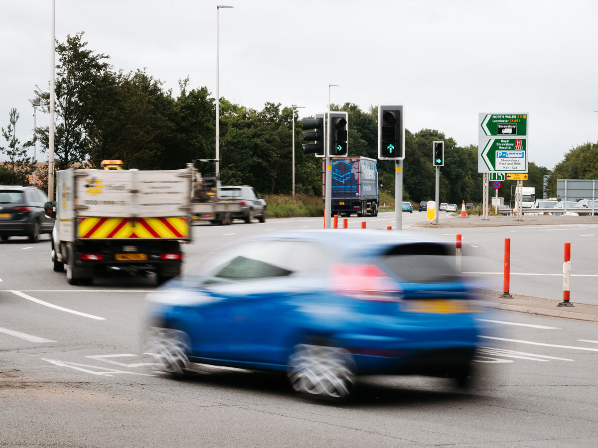 Paramedics sent after 'car hits traffic lights' at busy Shrewsbury ...