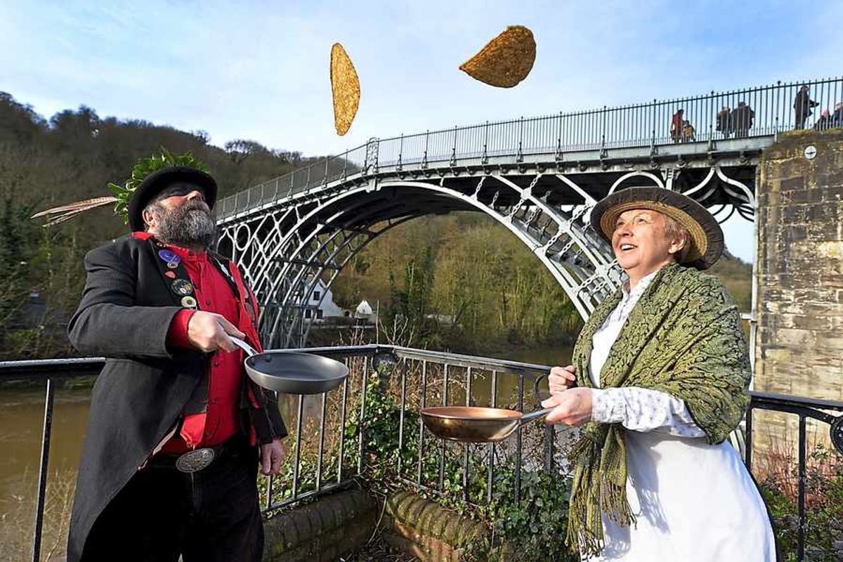 Pancake race at Iron Bridge - with video | Shropshire Star