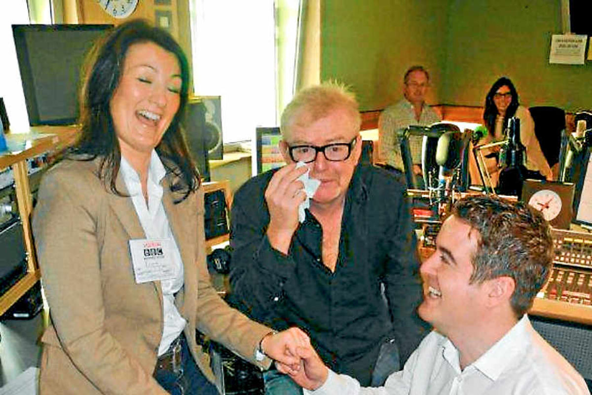 A big breakfast proposal for Shropshire couple Simon and Deborah ...