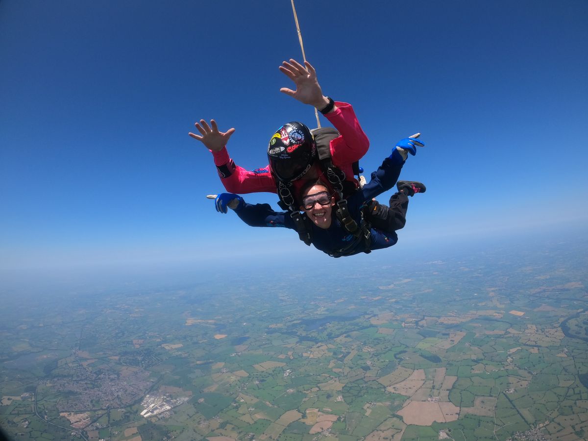 Emily takes the leap in tribute to her father and raises over £1,200 ...