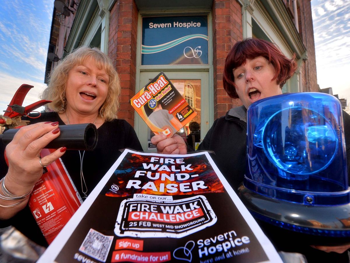 Pair sign up for Severn Hospice's fire walk challenge | Shropshire Star