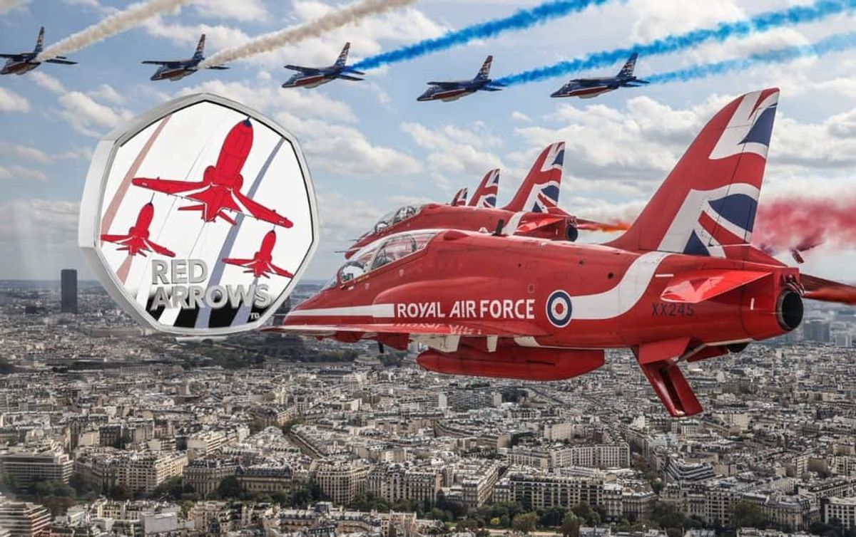 Royal Mint unveils special Red Arrows 50p coins – with prices from £15 ...