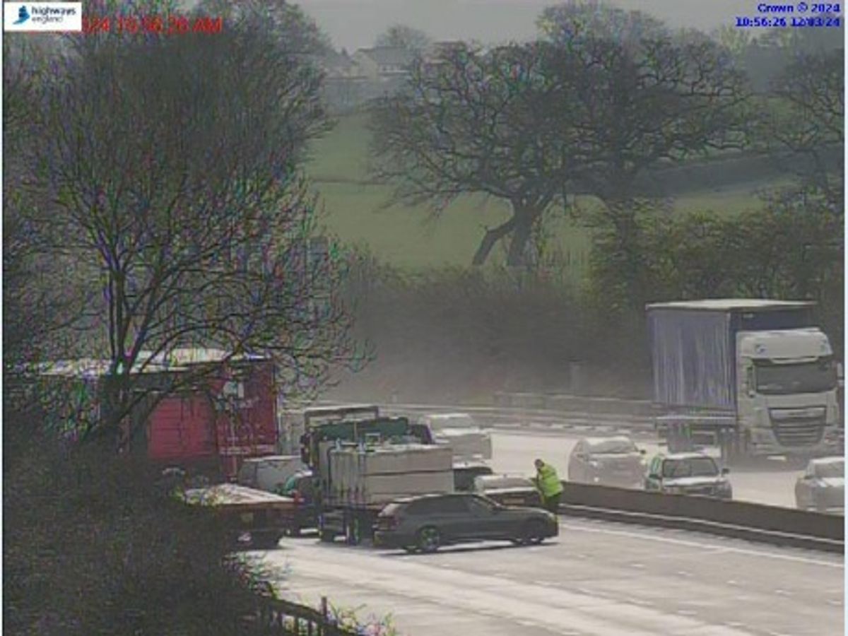 M6 in Staffordshire reopens after two lorry crash closes it for more than 18 hours with driver ...