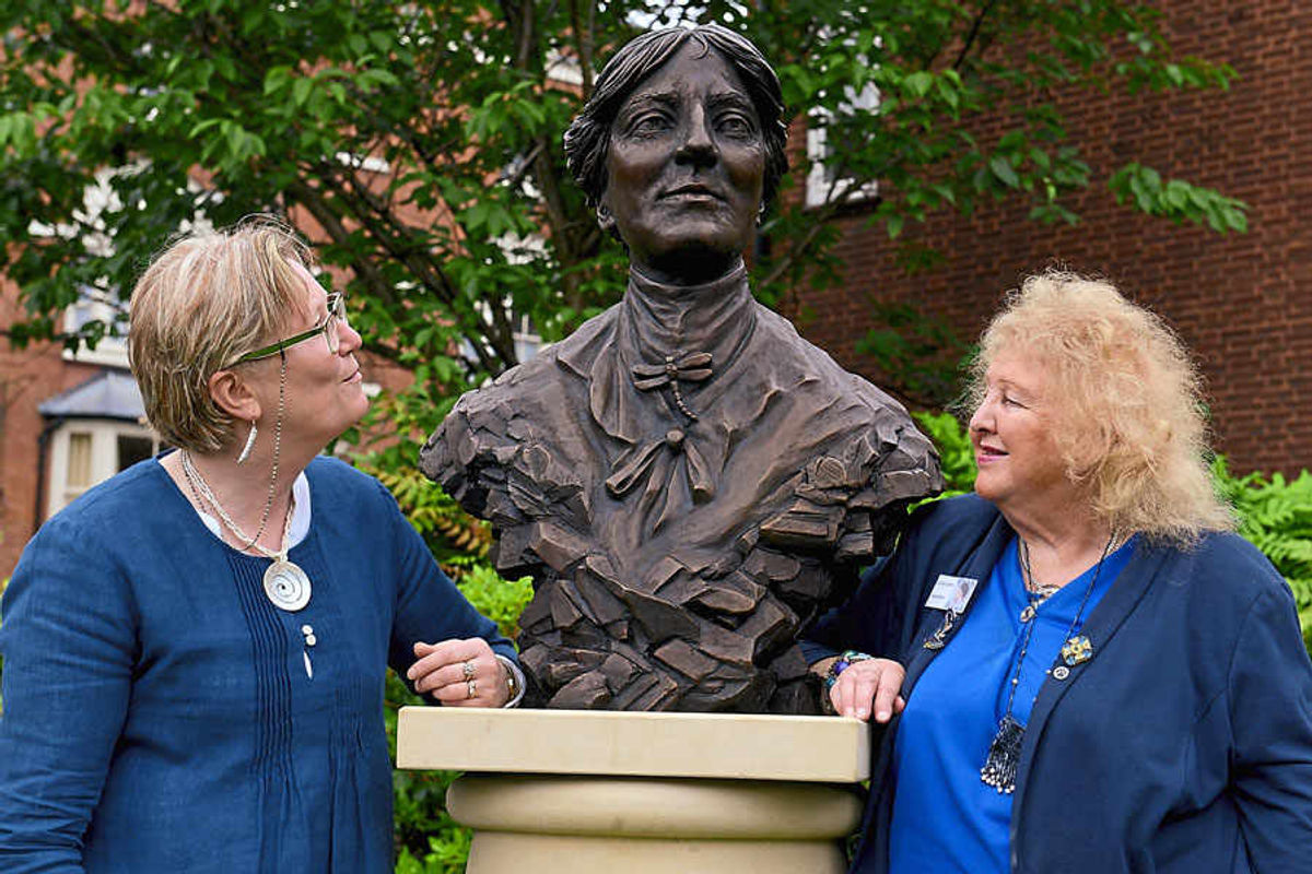 Watch: Mary Webb sculpture unveiled at Shrewsbury Library | Shropshire Star
