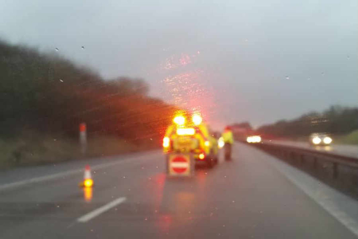 Lorry driver taken to hospital after crash which closed the M54 into ...