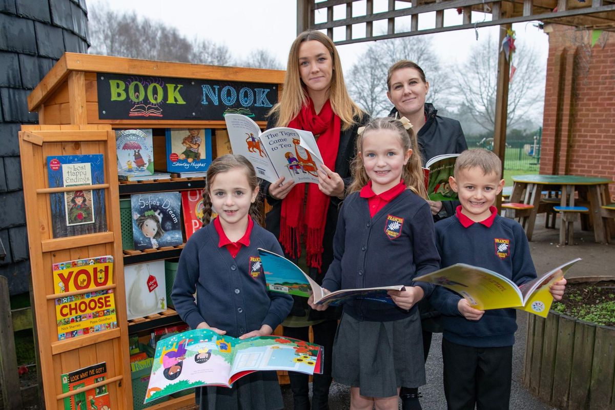 Kidderminster children enjoy new playground ‘book nook’ thanks to ...