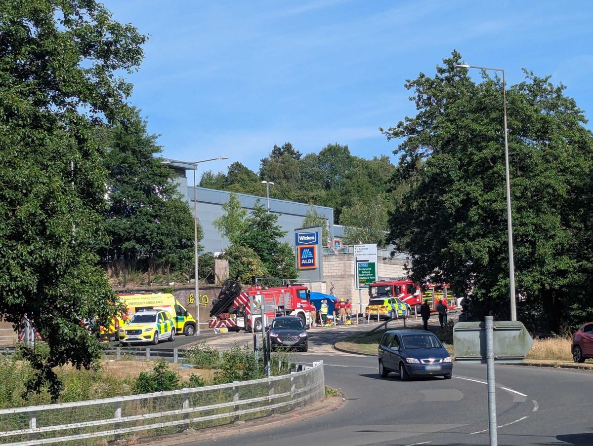 Driver cut free from car after crash with barrier over A442 in Telford ...