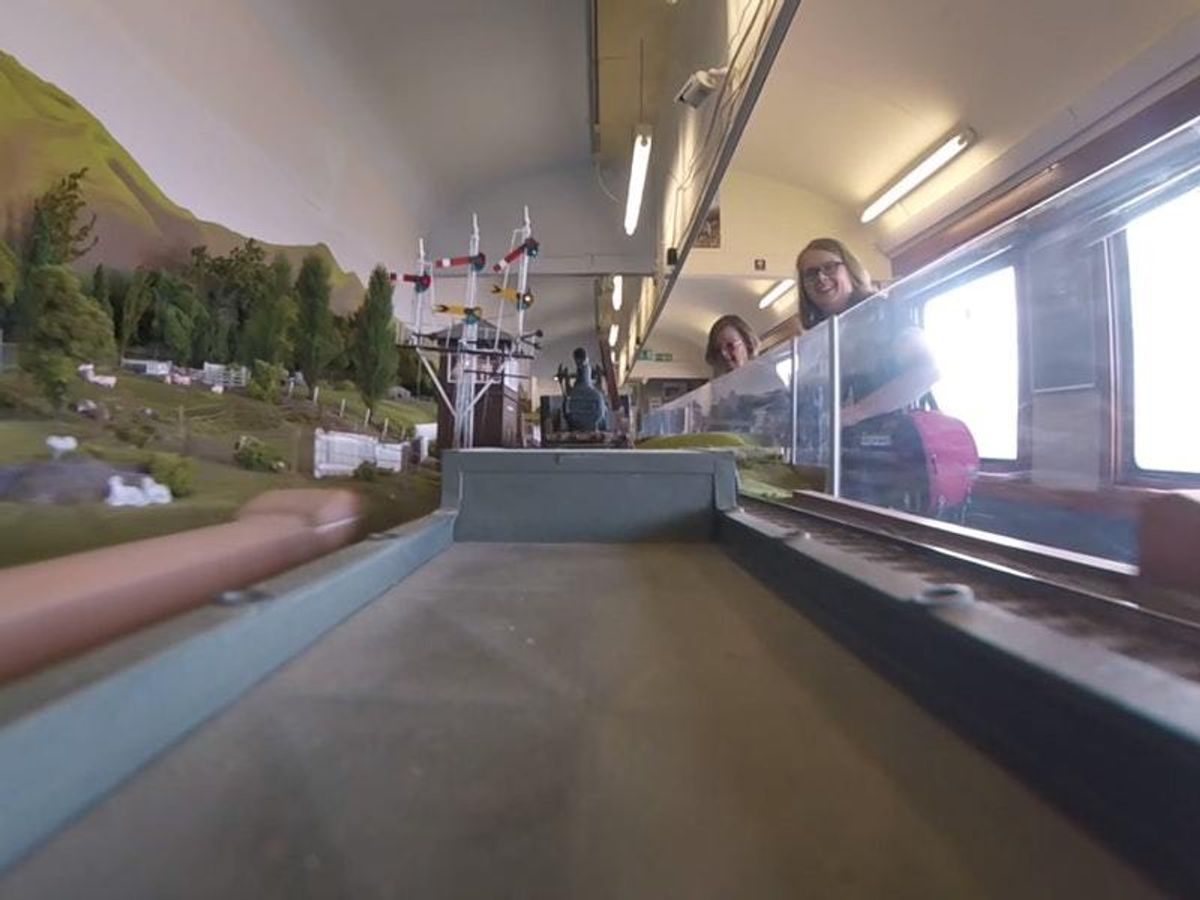 This video shot from on board a tiny model train will delight your ...
