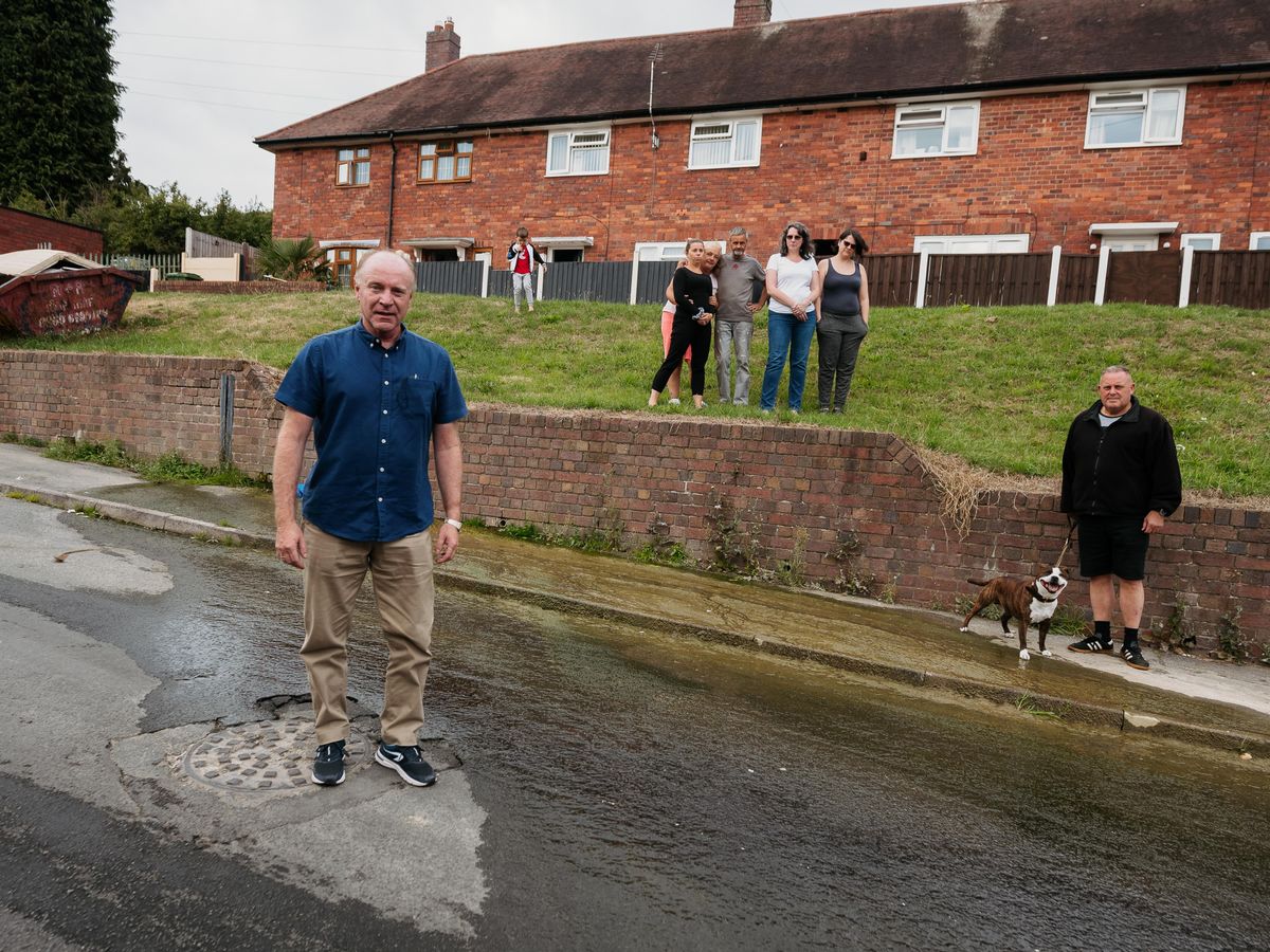 Dudley residents plagued by 'thick green slime' from 25-year-old leak ...