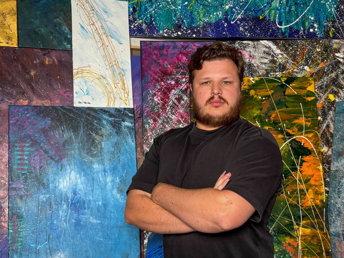 Gamble to become a full-time artist pays off with debut exhibition ...