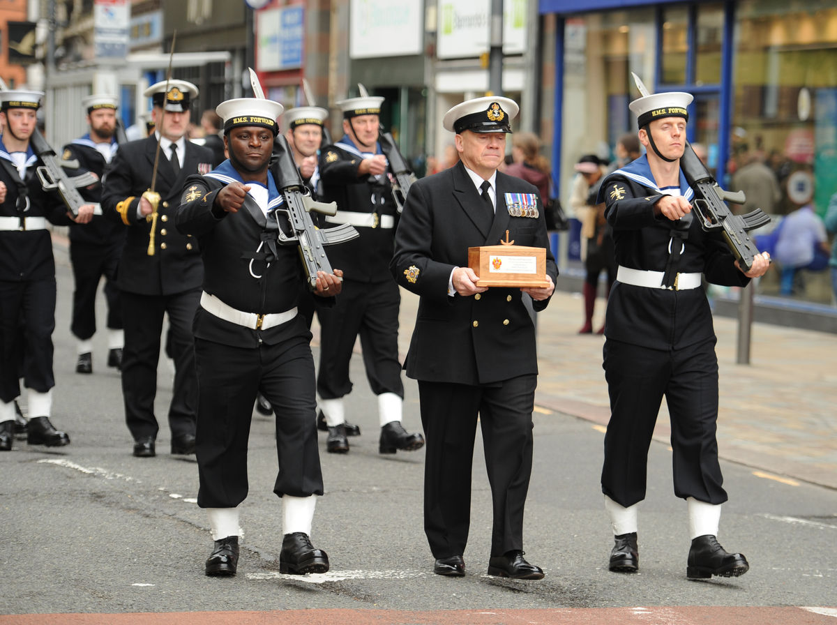 Royal Naval Reserve HMS Forward awarded Freedom of Wolverhampton ...