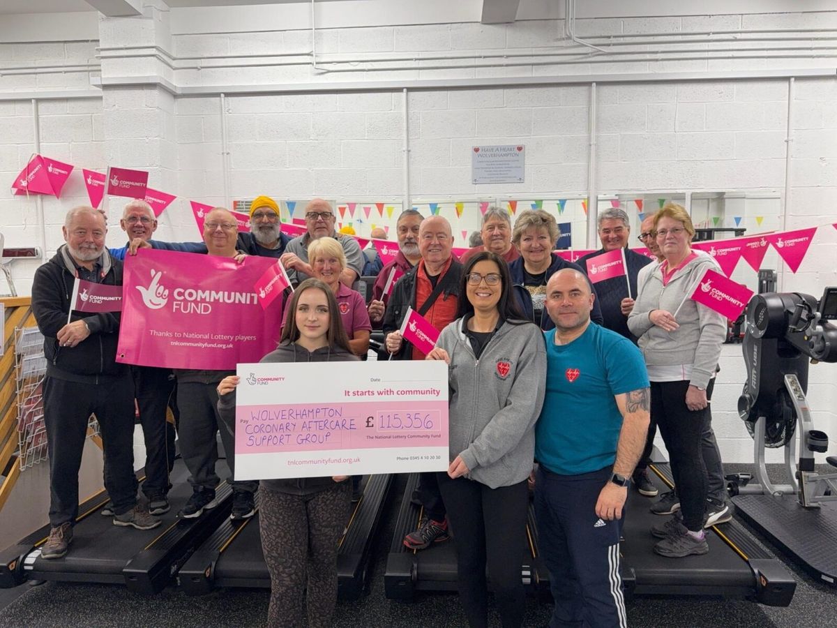 Wolverhampton charity secures lottery grant to enhance heart rehab ...