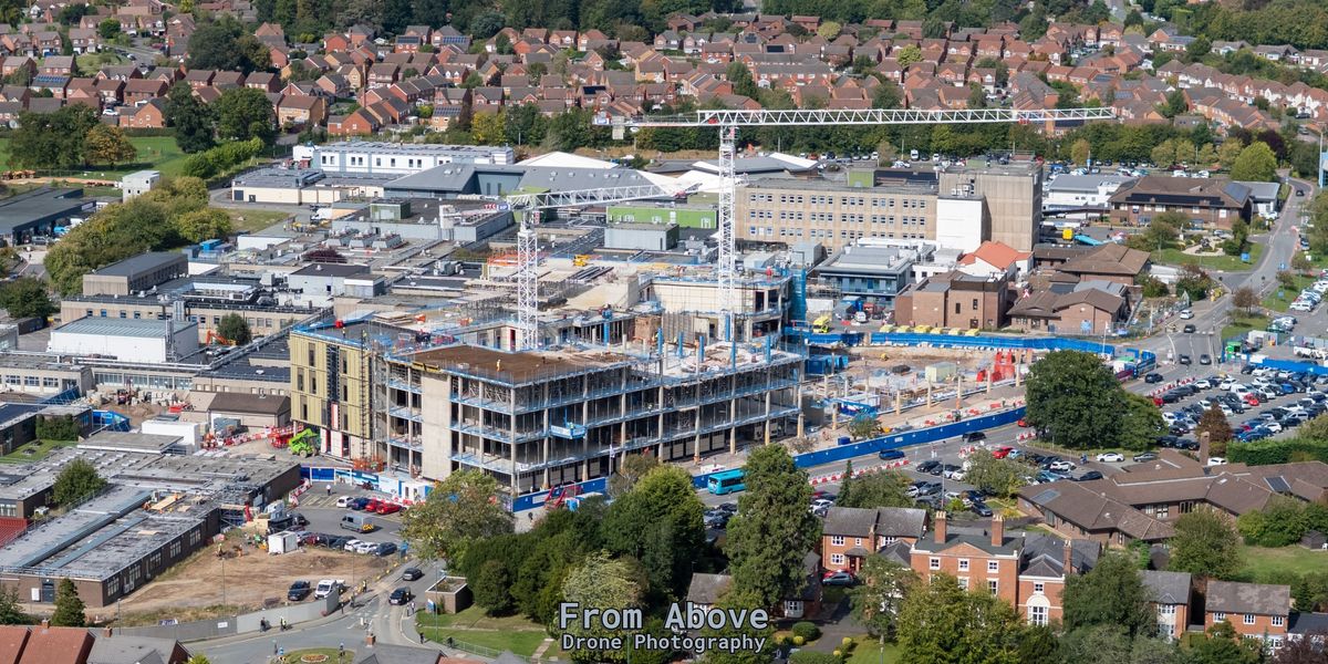 New drone pictures show progress on multi-million pound building at ...
