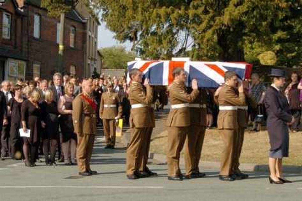 Funeral of Fusilier Dean Griffiths | Shropshire Star