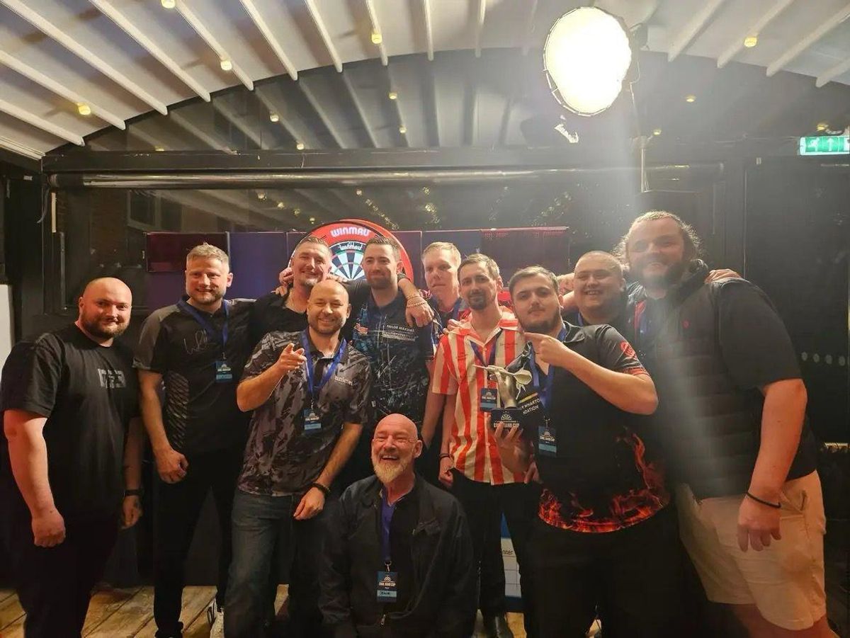 Three West Midlands men beat thousands to compete in national darts ...
