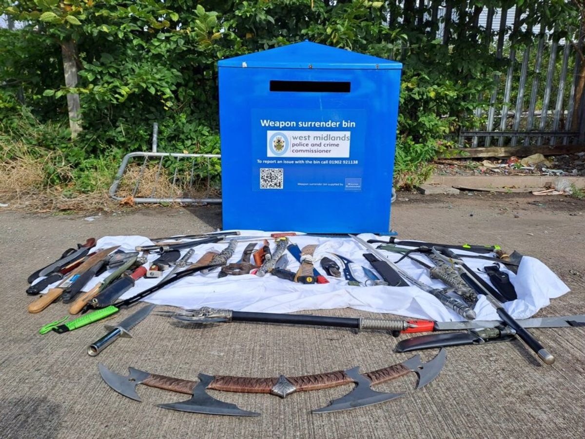10 most used West Midlands knife bins where deadly weapons have been ...